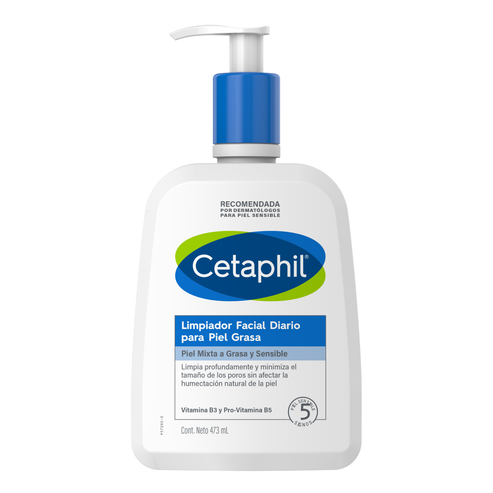Cetaphil Limpiador facial piel grasa 473ml – supiel.com.mx