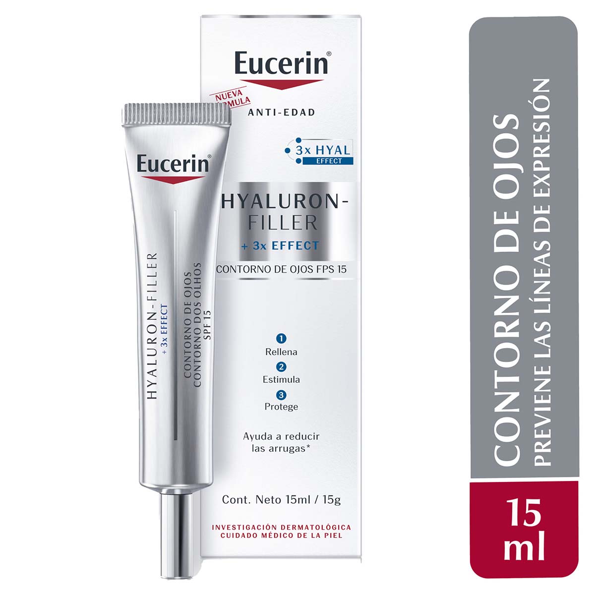 EUCERIN HYALURON-FILLER OJOS 15ML – supiel.com.mx